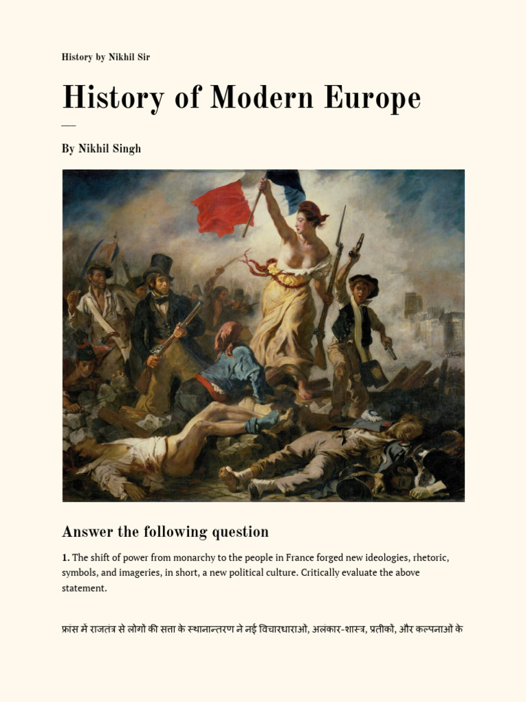 History of Modern Europe | PDF