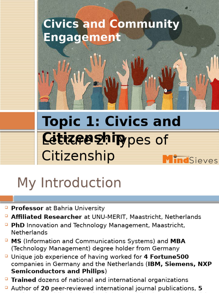 Lecture 2 CCE Types of Citizenship in Pakistan 13102025 063623pm | PDF ...