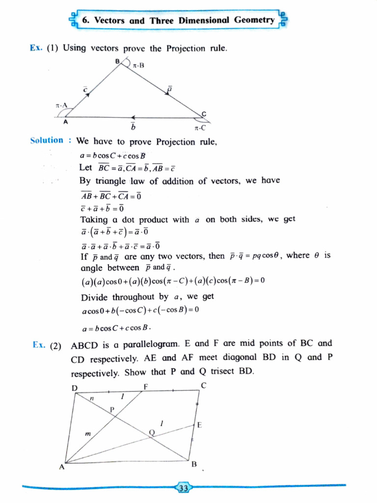 Vectors and Three Dimensional Geometry | PDF | Rectangle | Geometry
