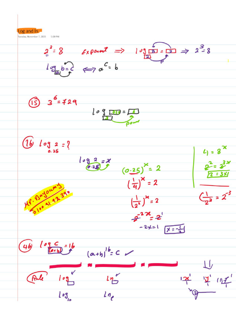 Log LN Basics | PDF