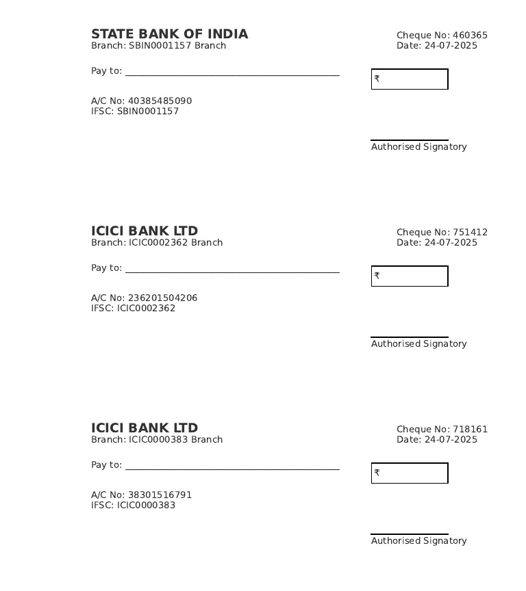 Sample Cheques | PDF | Cheque | Personal Finance