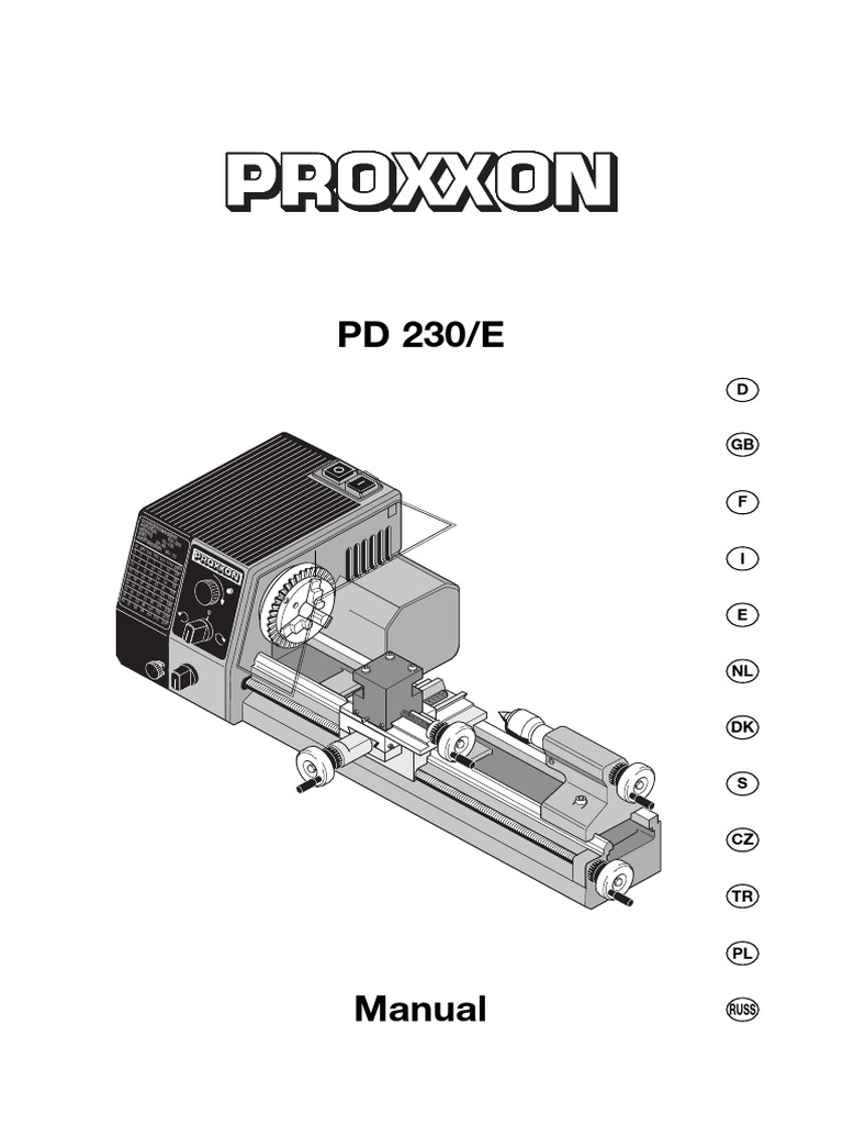 Proxxon PD 230 - E Lathe-1 | PDF