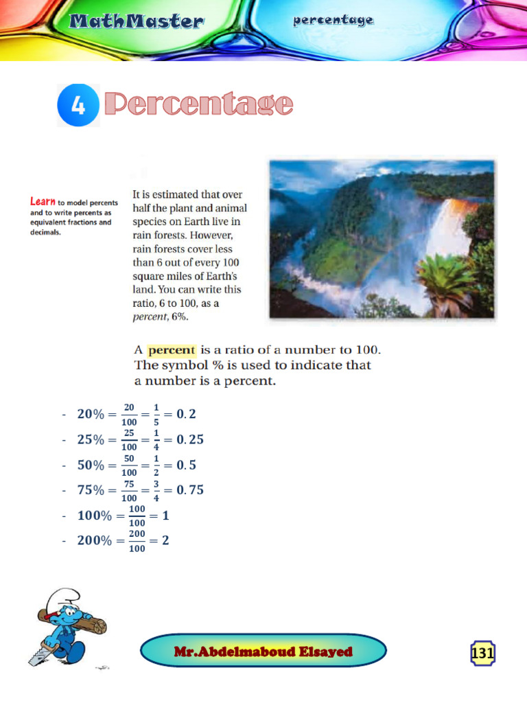 Percent Calculations and Word Equivalents | PDF