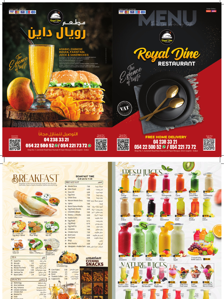 Royal Dine New Menu - 241214 - 210308 | PDF