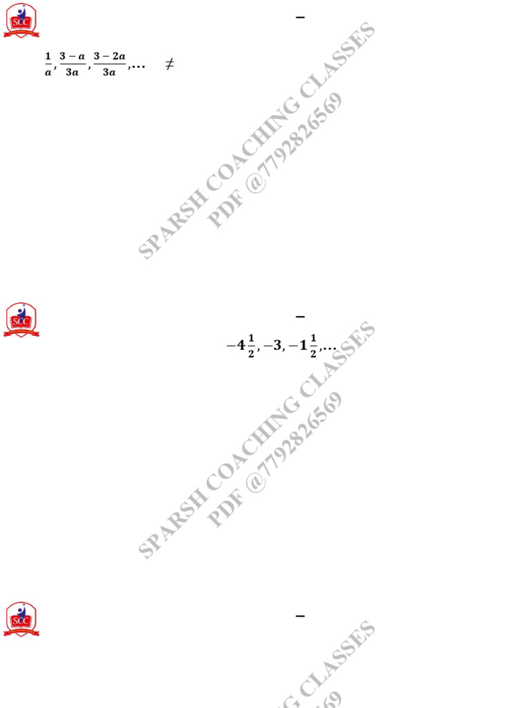 Arithmetic Progression Worksheet 2 | PDF | Mathematical Objects | Numbers
