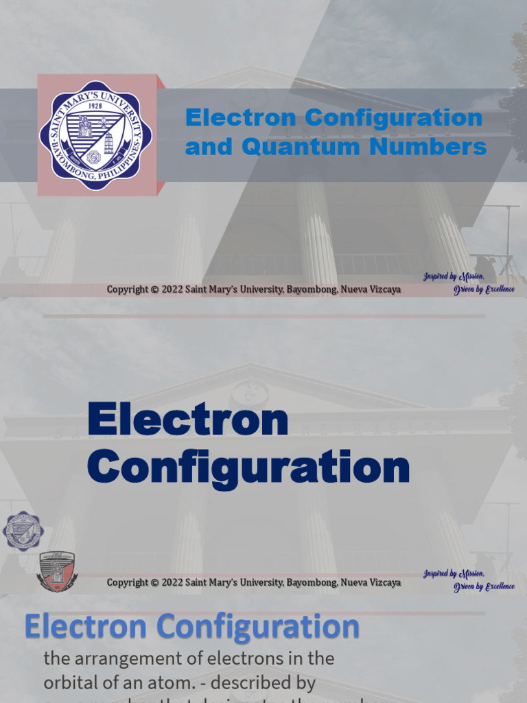 Quantum Numbers and Elec Config | PDF | Electron Configuration | Atomic ...