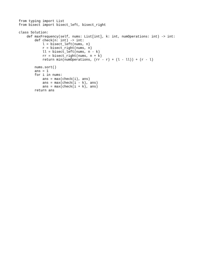 Maximum Frequency of An Element After Performing Operations II | PDF