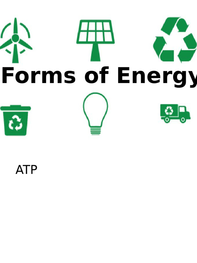 Forms of Energy PPT For Notes | PDF | Atoms | Light