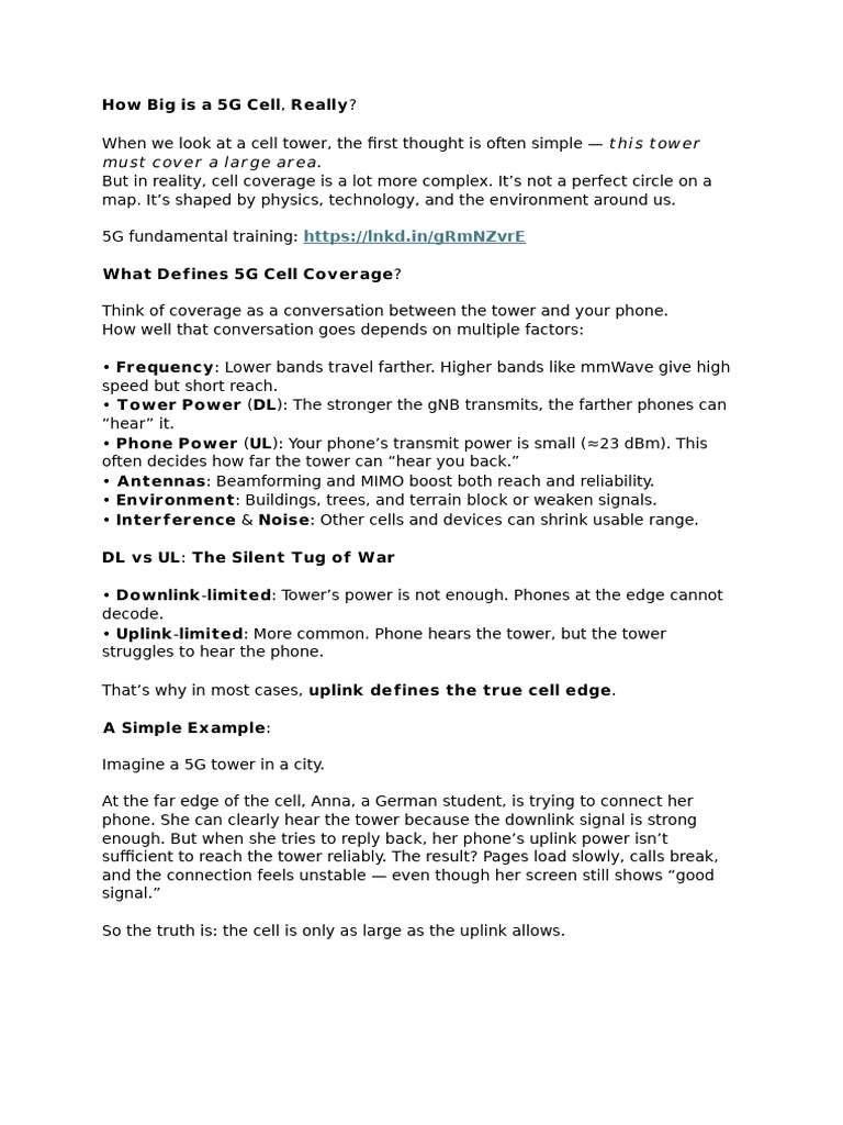 Understanding 5G Cell Coverage Dynamics | PDF