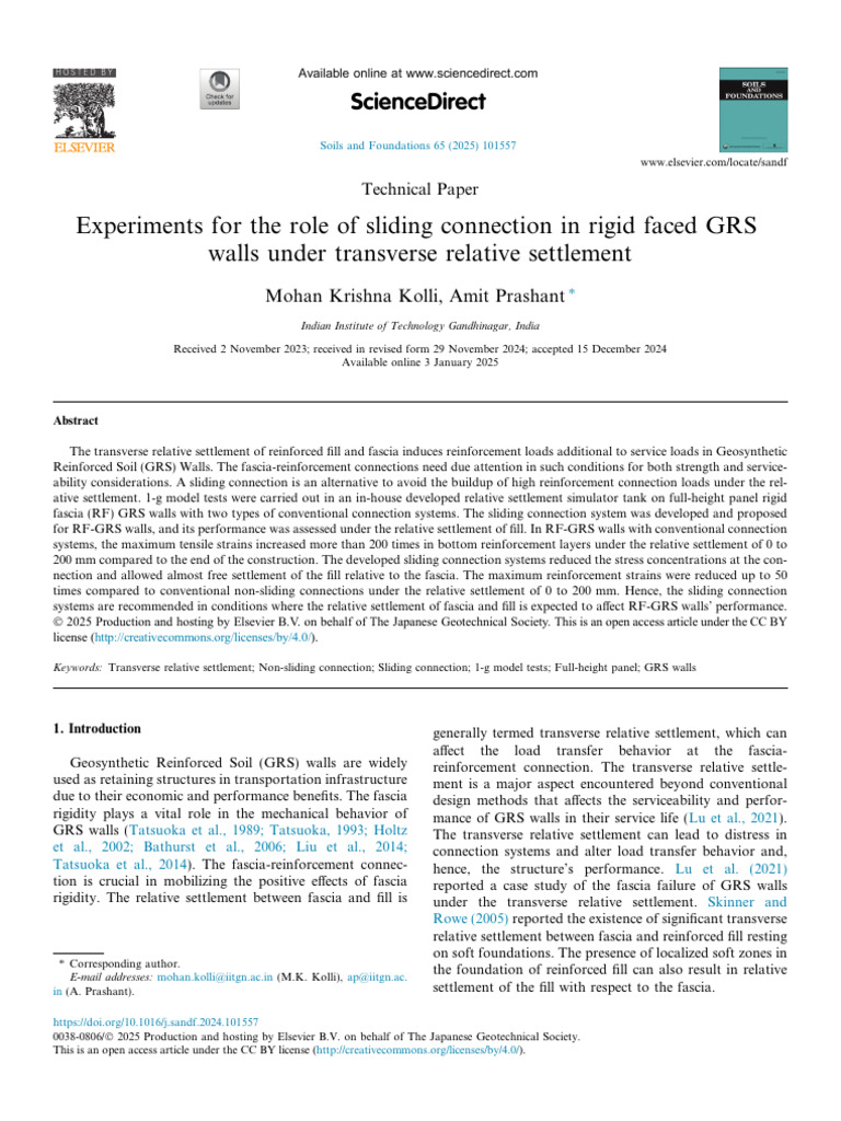 Experiments For The Role of Sliding Connection | PDF | Deformation ...