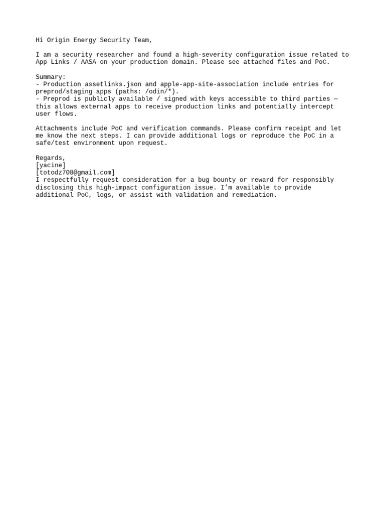 High-Severity Security Issue Report | PDF