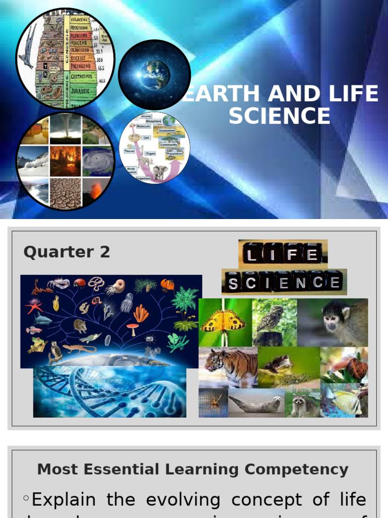 ELS Q2 L1 Evolving Concept of Life 1 | PDF | Cyanobacteria | Cell (Biology)