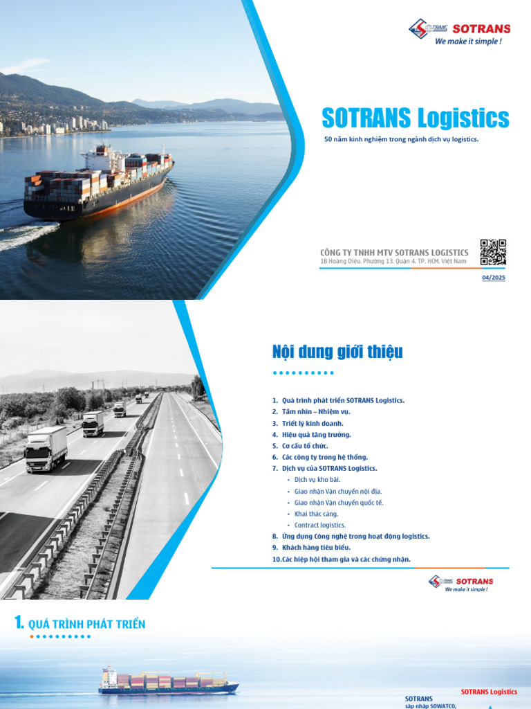 SOTRANS Logistics - Profile 04 2025 VN | PDF