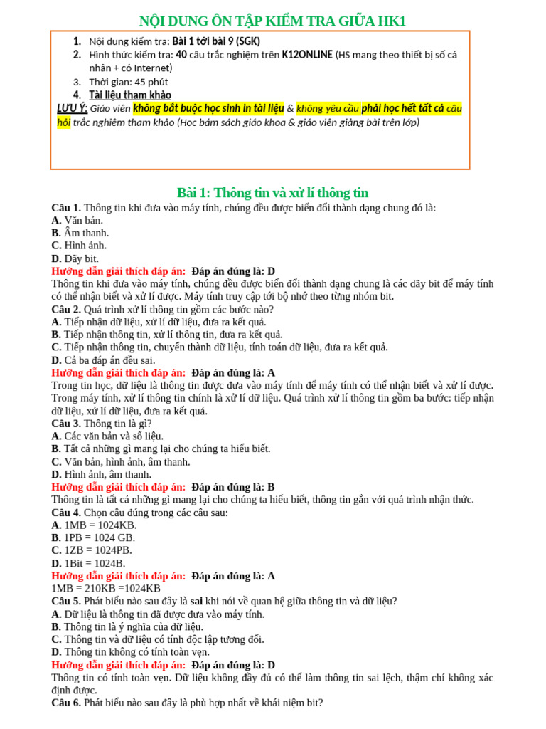 tin hoc 10 ctst ghk1 | PDF