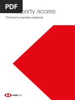 HSBC Third Party Mandate Instructions | PDF | Identity Document | Banks