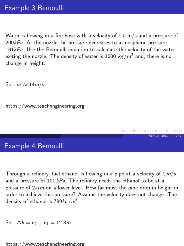 Bernoulli Examples | PDF