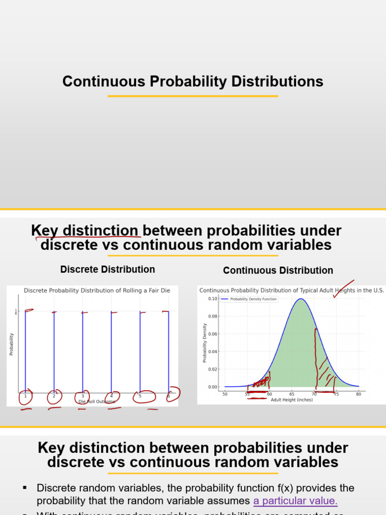 Continuous Probability Distributions | PDF | Probability Distribution | Random Variable