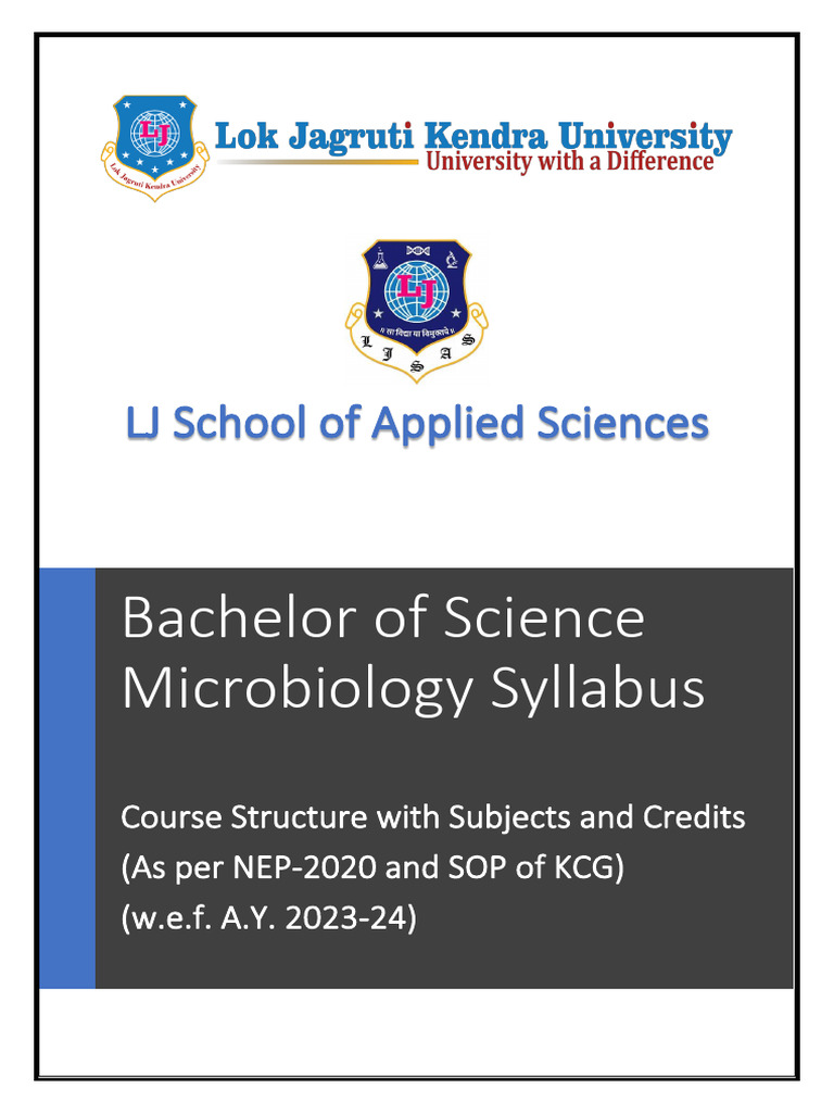 B.Sc. Microbiology Syllabus NEP-2020 | PDF | Cell (Biology) | Bacteria