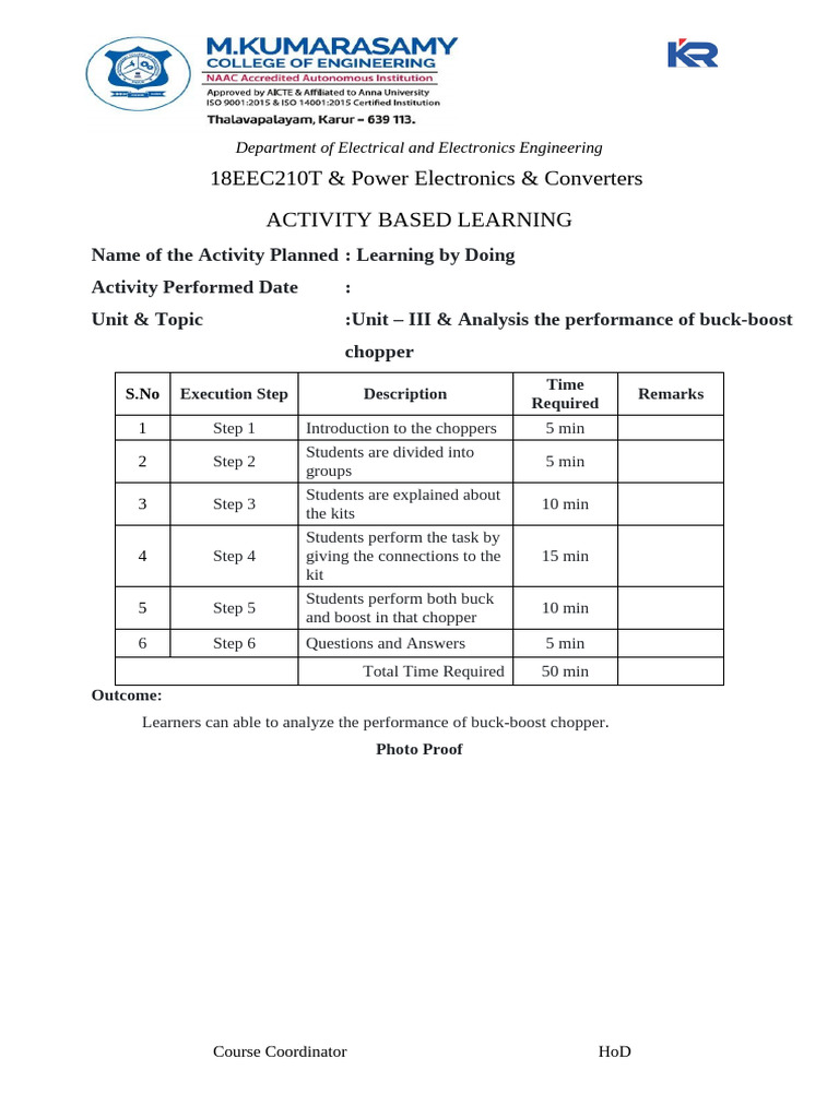 PEC Unit 3 Learning by Doing | PDF