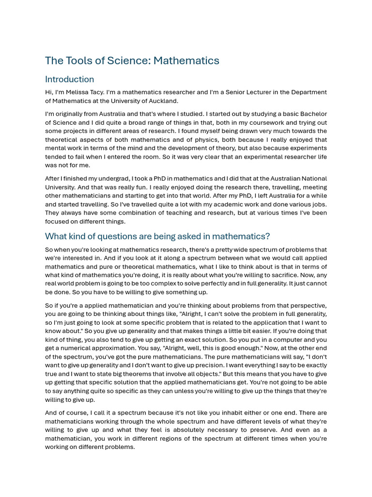 Understanding Mathematics Research Methods | PDF | Mathematics | Theorem
