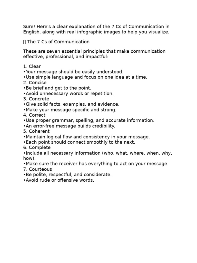 Mastering the 7 Cs of Communication | PDF