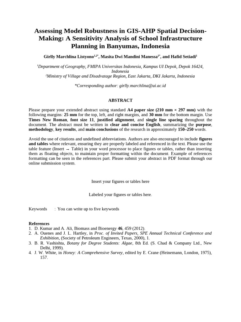 ISCPMS 2025 Extended Abstract Template | PDF