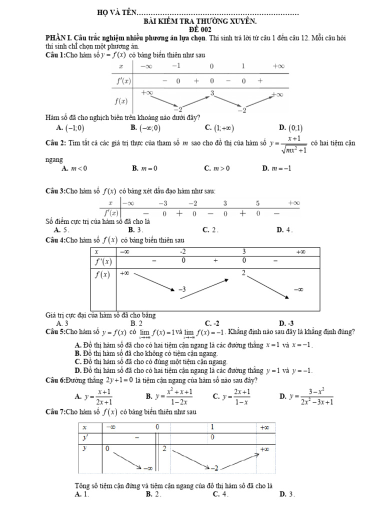 De Kiem Tra Lop 12anh1 | PDF