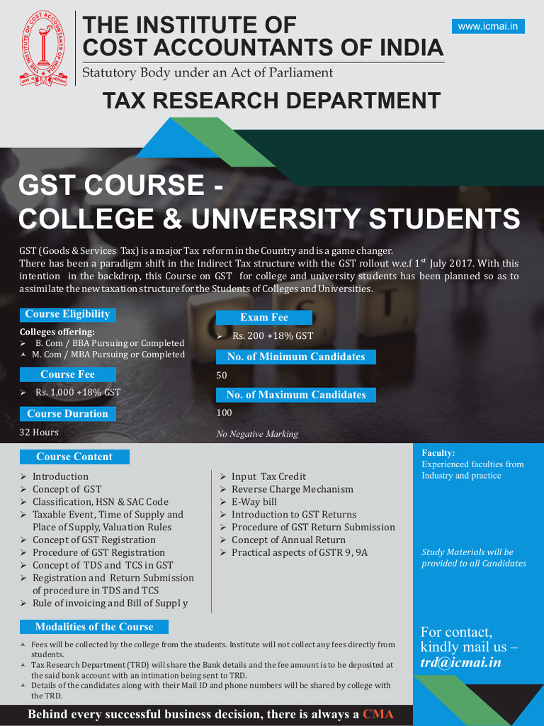 GST College Univ | PDF | Taxes | Taxation