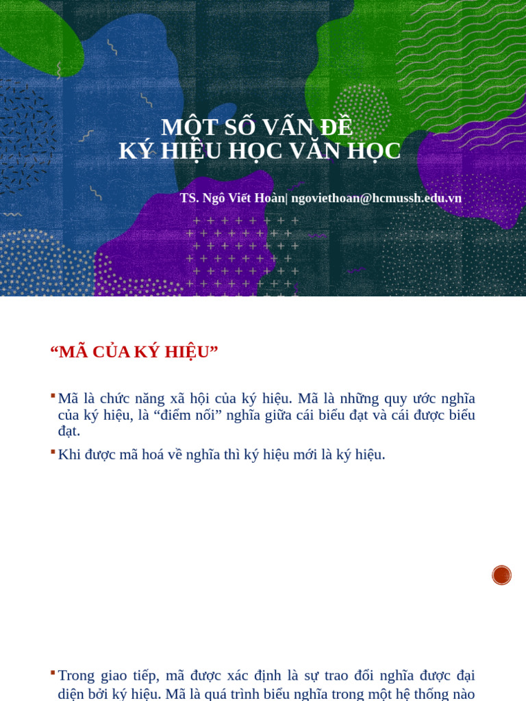 Bai 5. Mot So Van de Ky Hieu Hoc Van Hoc | PDF