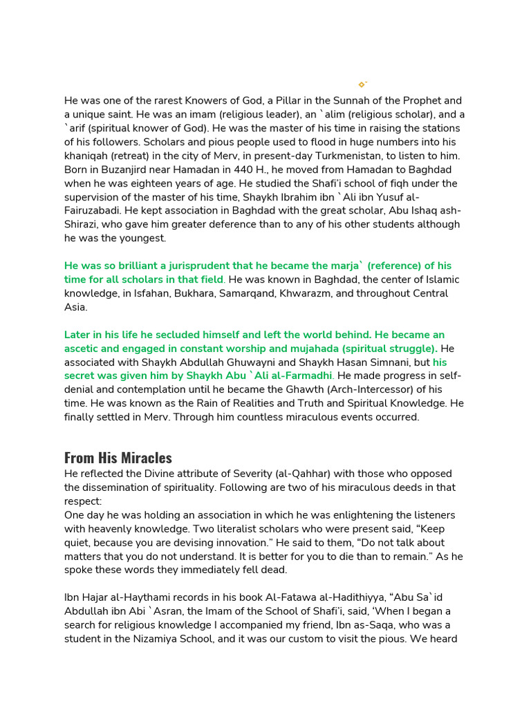 Abu Yaqub Yusuf Al Hamadani QS | PDF | Abrahamic Religions | Religious ...