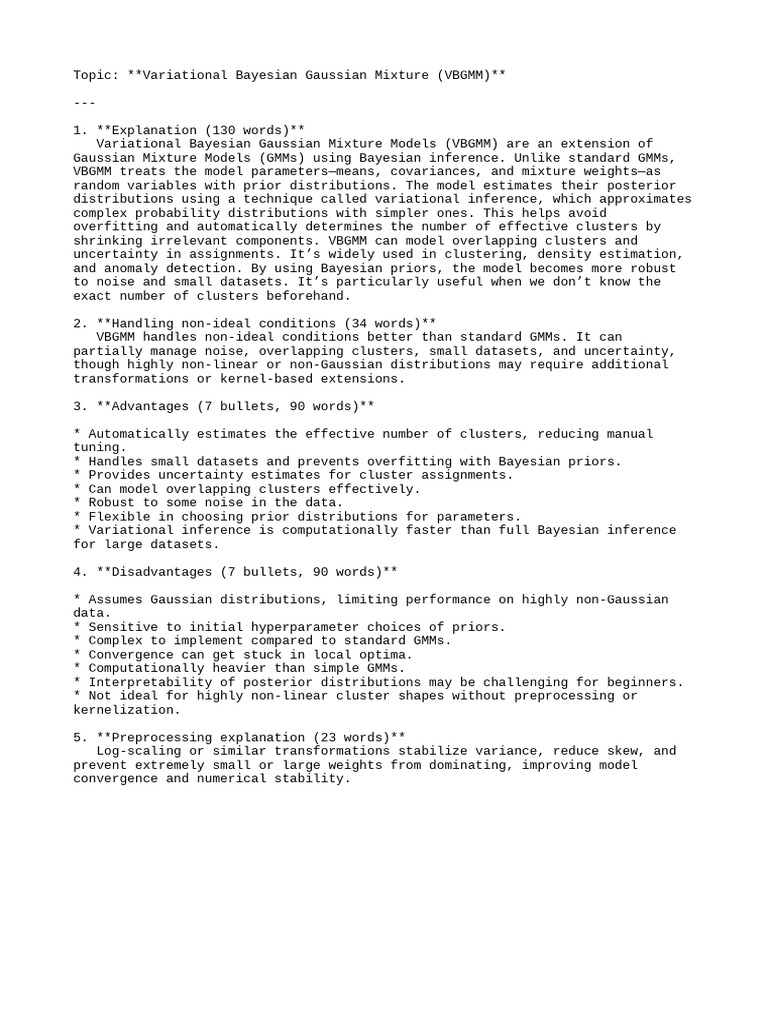 Topic Variational Bayesian Gaussian | PDF | Normal Distribution | Bayesian Inference