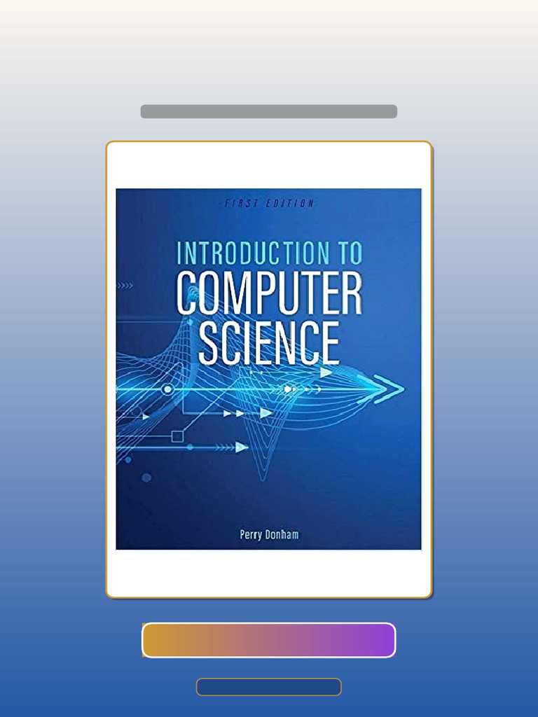 Ultimate Bundle Introduction To Computer Science by Perry Donham Ebook ...