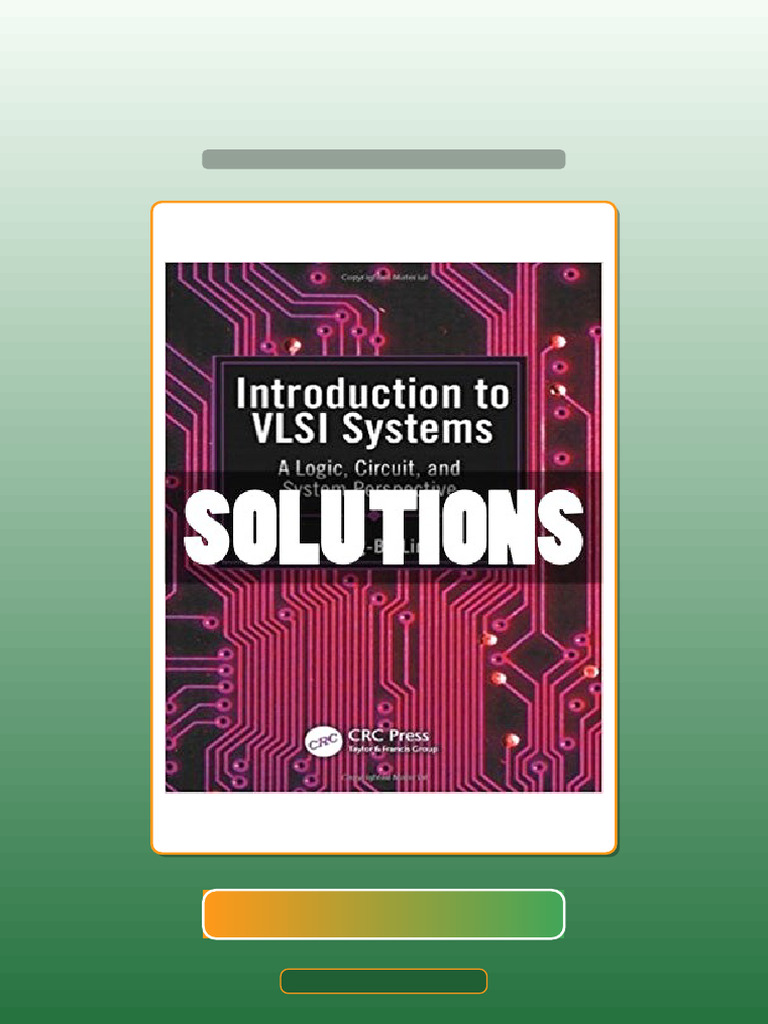 Ultimate Bundle Introduction To VLSI Systems A Logic Circuit and System ...