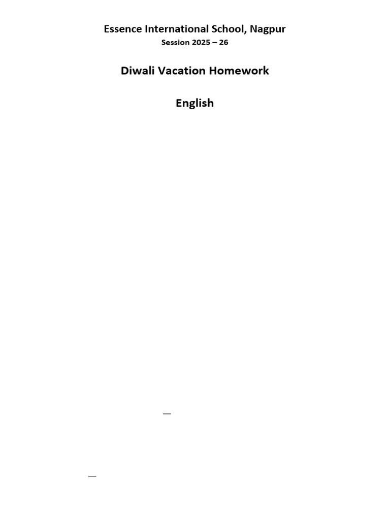 Class VIII - Diwali Vacation HomeWork | PDF | Aquarium | Fishkeeping