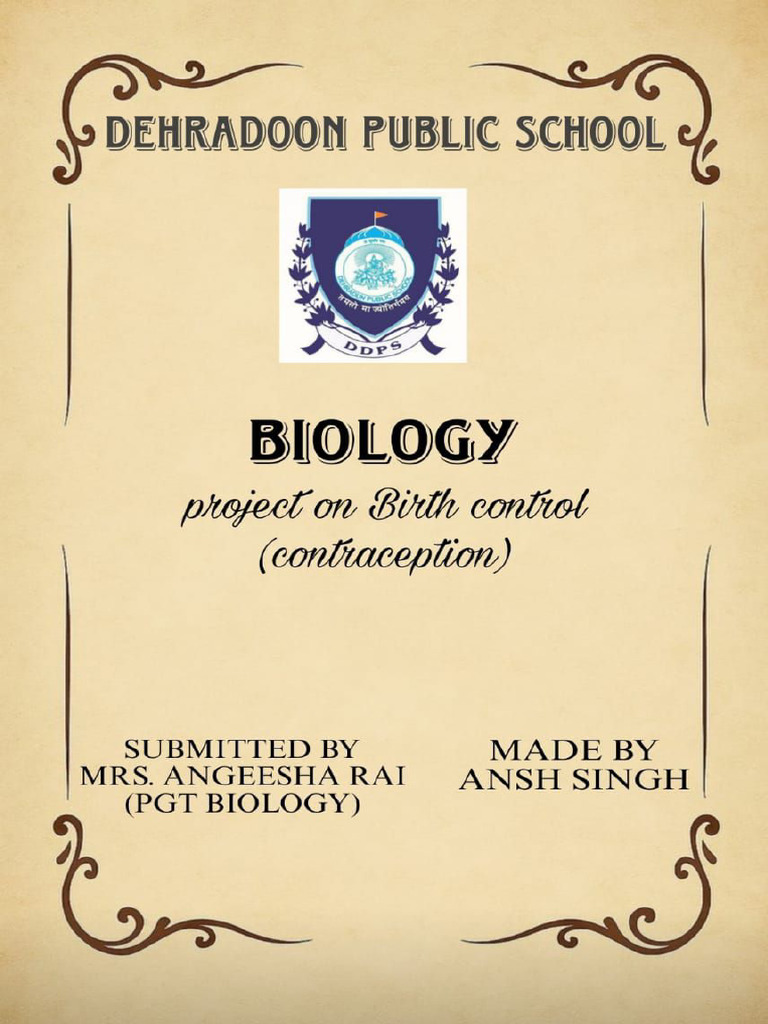 Contraceptive (Investigation Project) | PDF