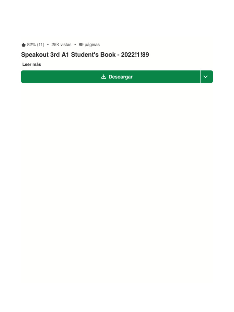 Speakout 3rd A1 Student's Book PDF | PDF | Internet