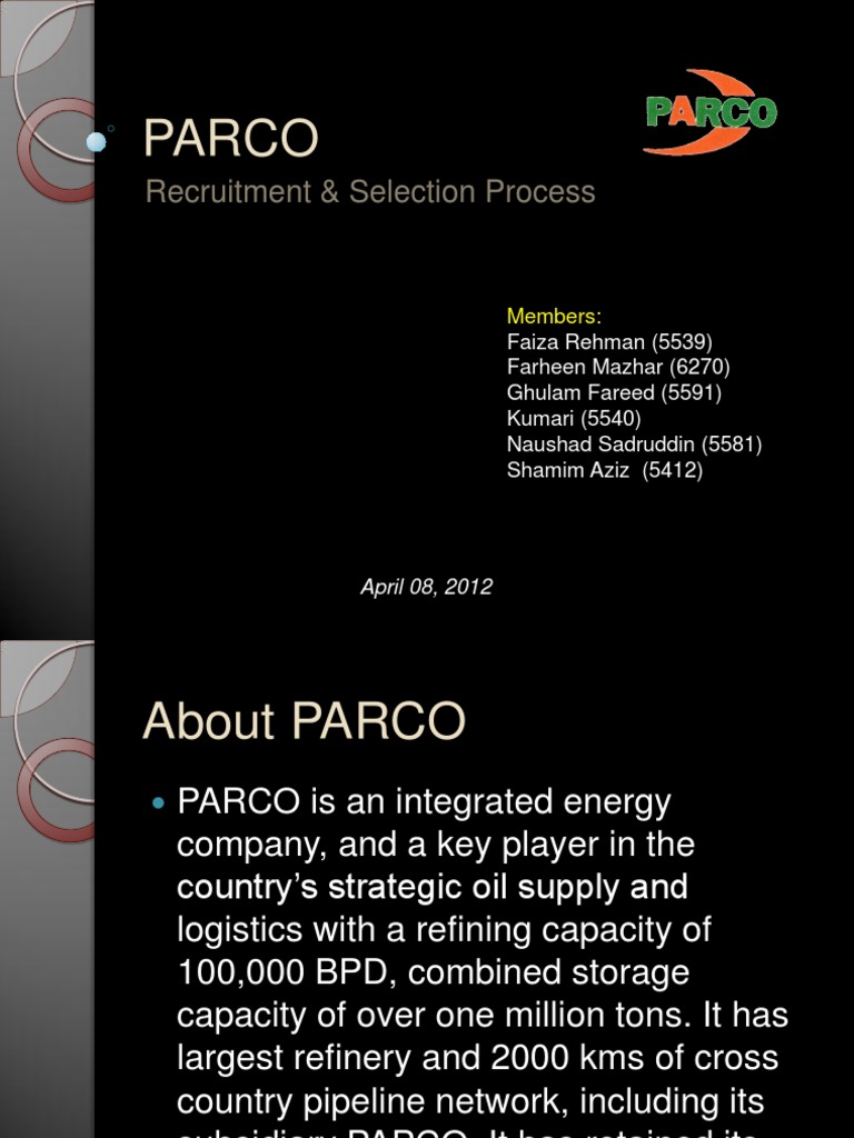 PARCO | PDF | Oil Refinery | Pipeline Transport