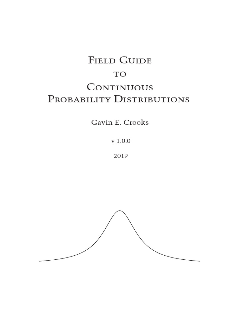 2019, Gavin E. Crooks, Probability Distributions | PDF | Chi Squared ...