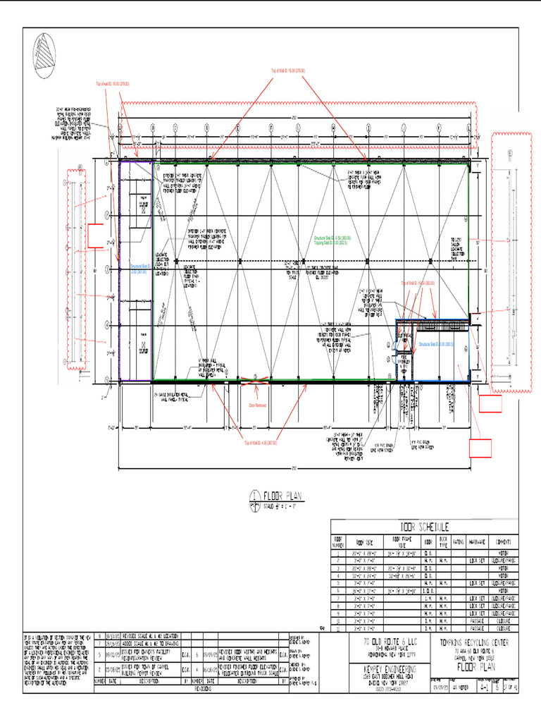 DRAWING A-1 Slabs - Walls Elevations | PDF
