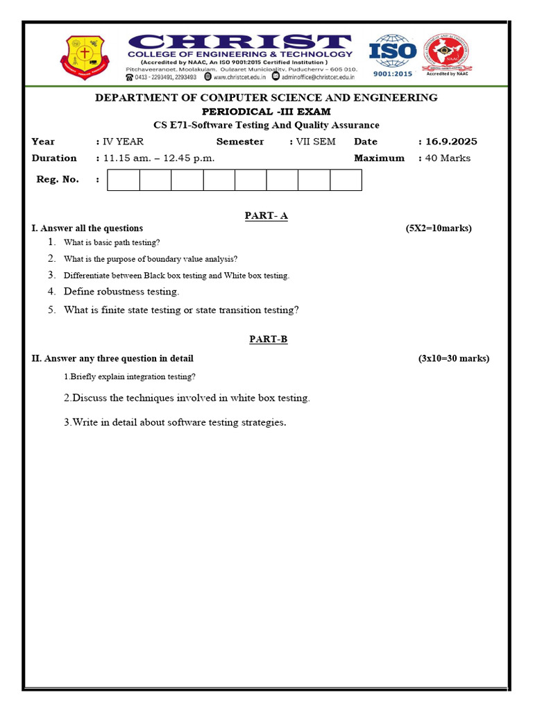 Stqa - P - 3 Q&P | PDF