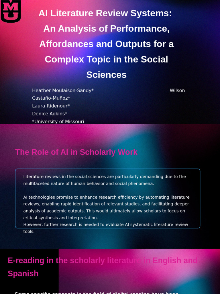 AI Tools for Literature Reviews in Social Sciences | PDF | Artificial ...
