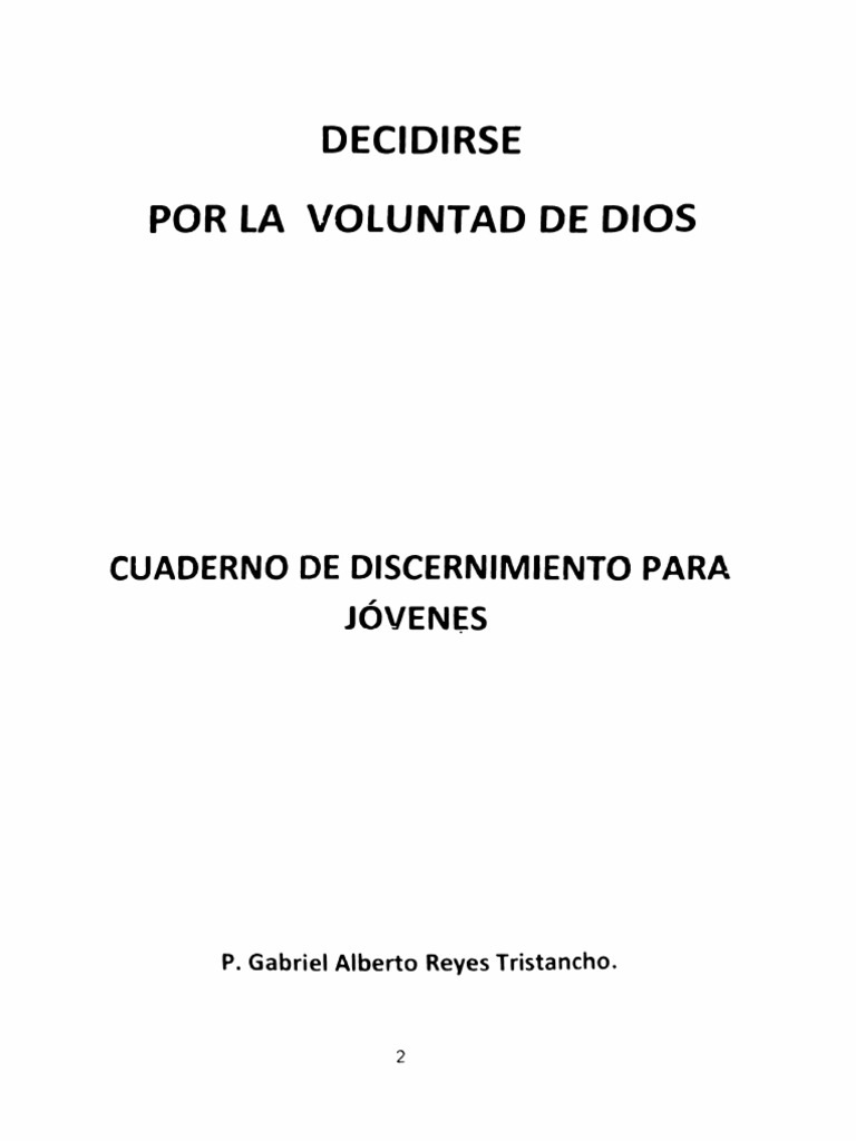 Discernimiento Vocacional para Jóvenes | PDF | Amor | Dios