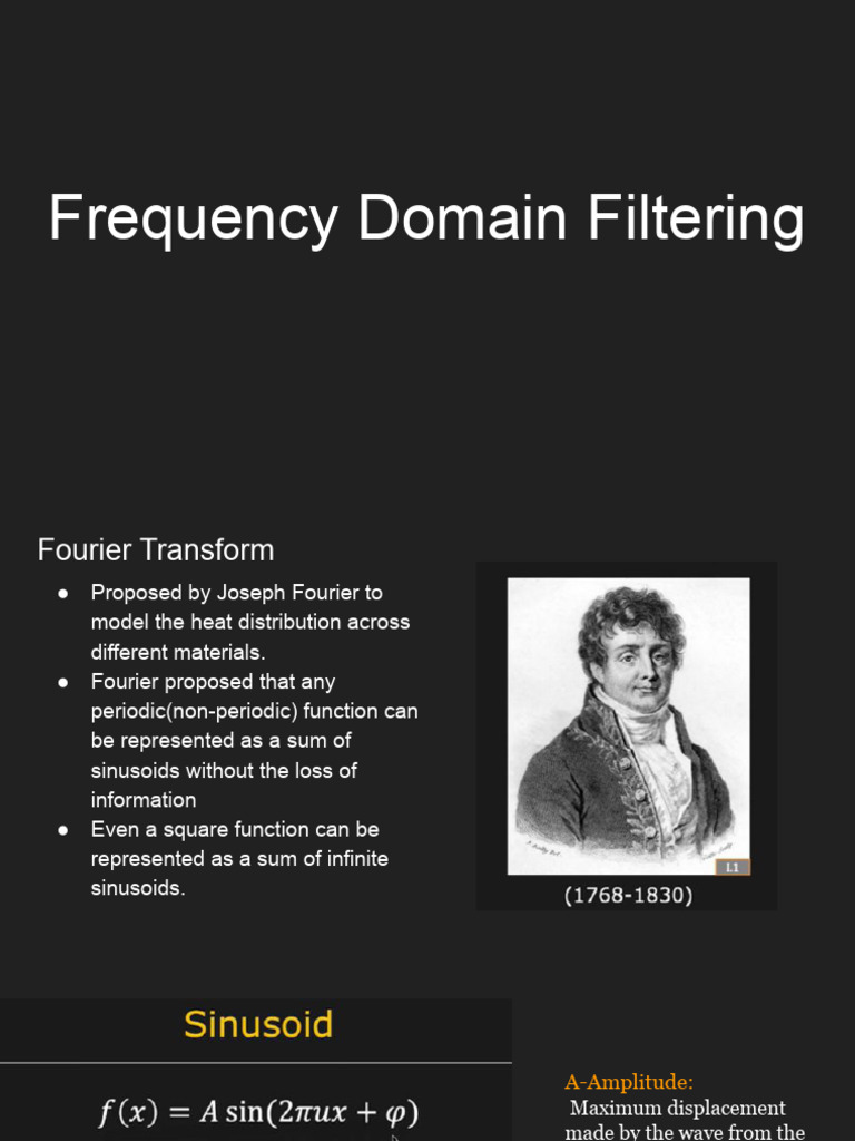 Frequency Domain Filtering | PDF | Low Pass Filter | Filter (Signal ...