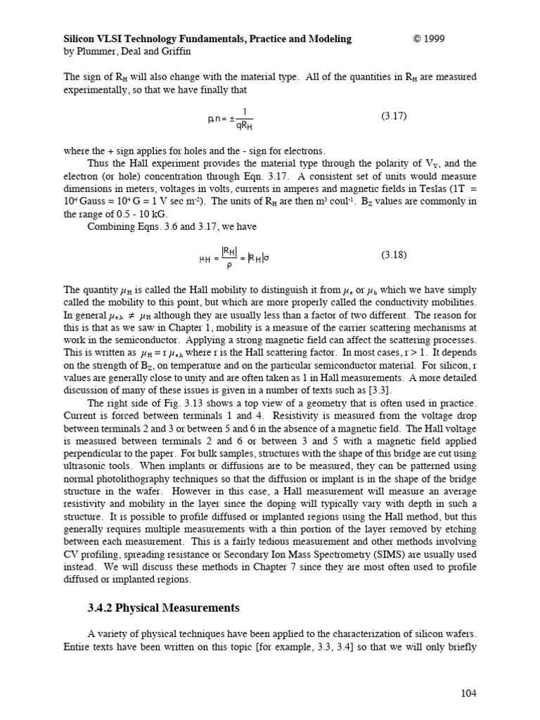 VLSI Technology Book JD Plummer 5th Sem-117-118 | PDF | Infrared ...