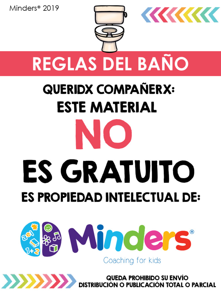 Reglas Del Baño Minders | PDF