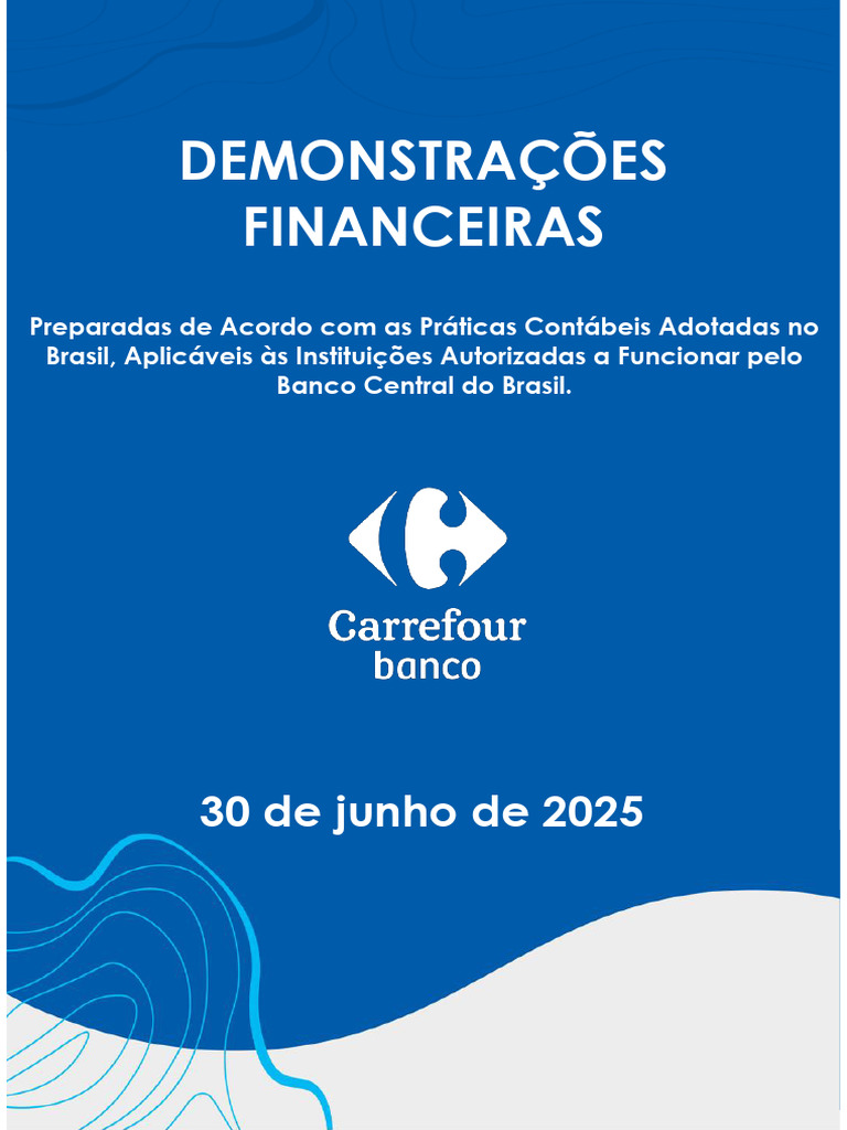 Demonstrações Financeiras 2025 do Banco CSF | PDF | Contabilidade ...