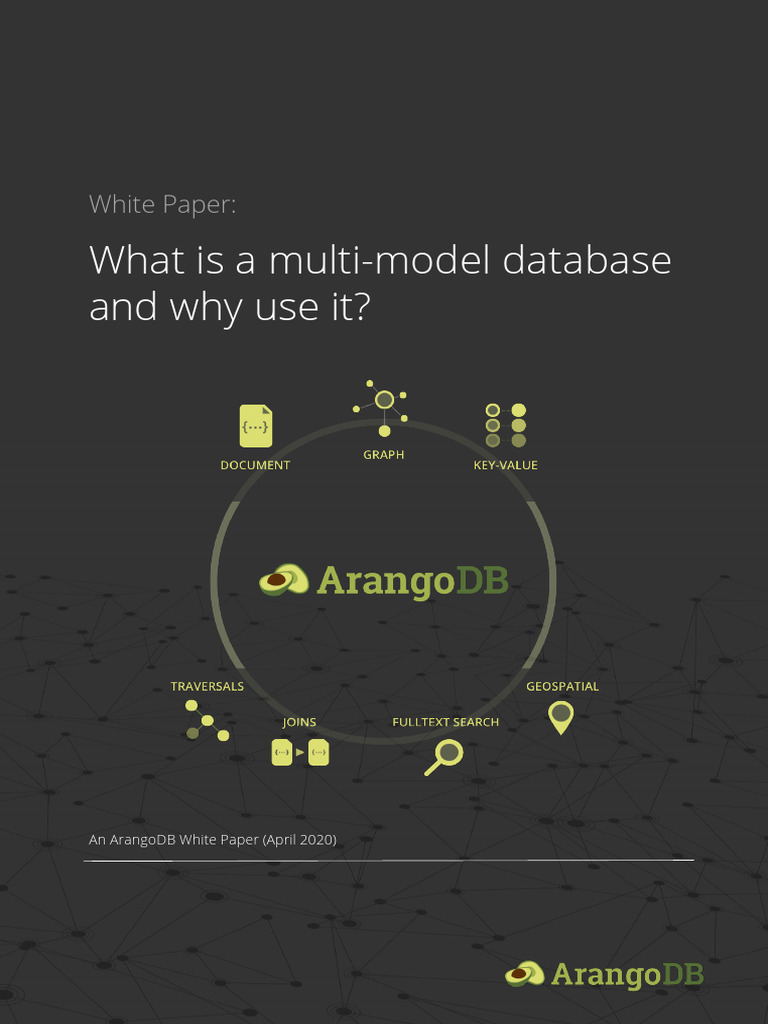 ArangoDB White Paper What Is A Multi Model Database and Why Use It | PDF | Databases | Vertex ...