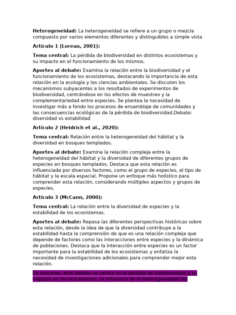 Teoria Del Tema Ecologia II | PDF | Biodiversidad | Ecosistema