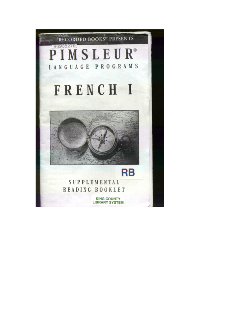 French I - Booklet | PDF