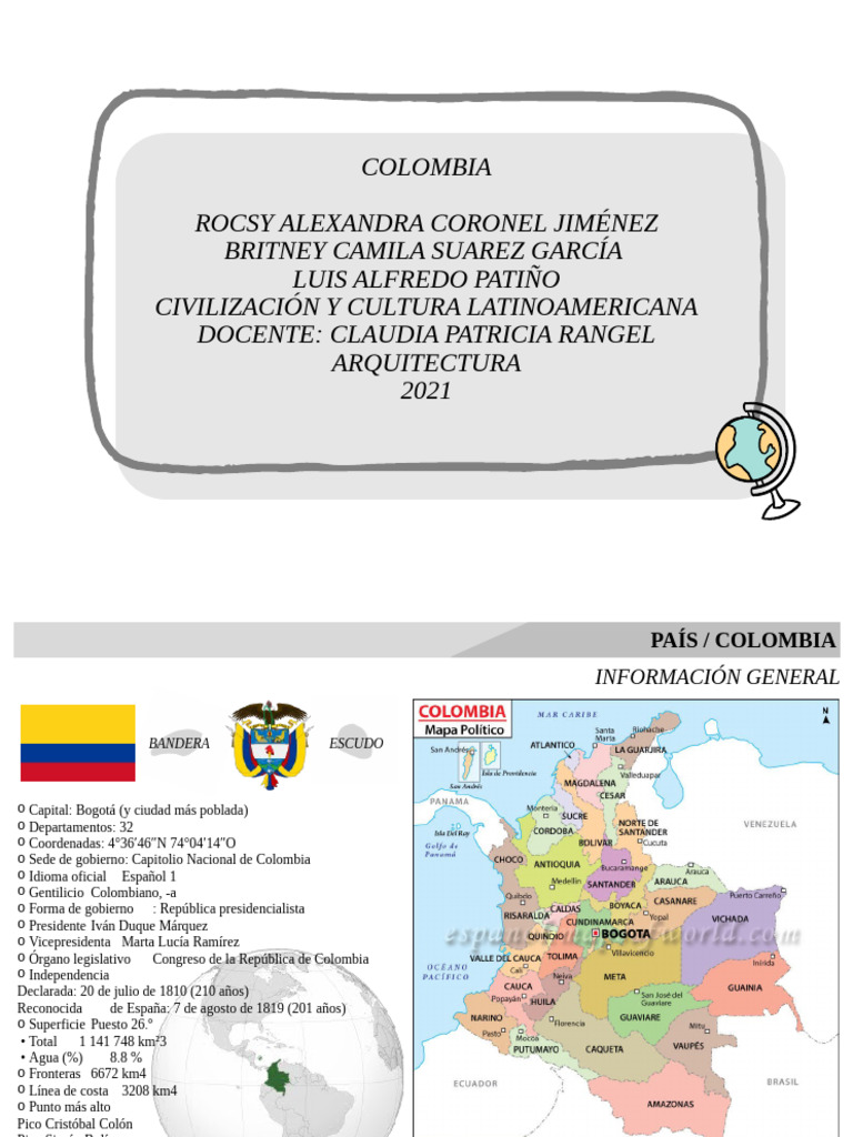 Información General de Colombia | PDF | Colombia | Bogotá